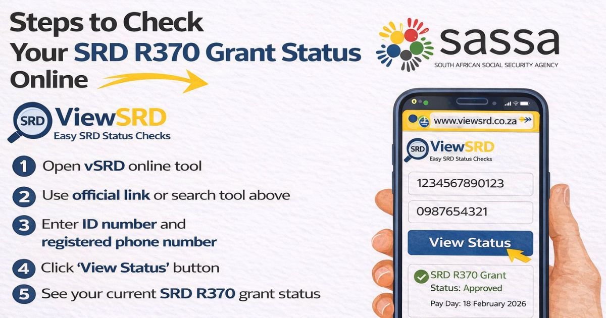 SASSA Status Check & SRD R370 April Payment Dates